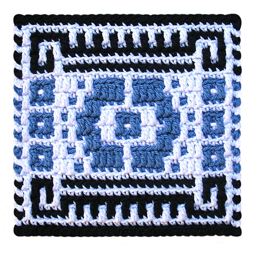 Ravelry: Mosaic Aztec 3 Coaster pattern by Elizabeth Ragsdale