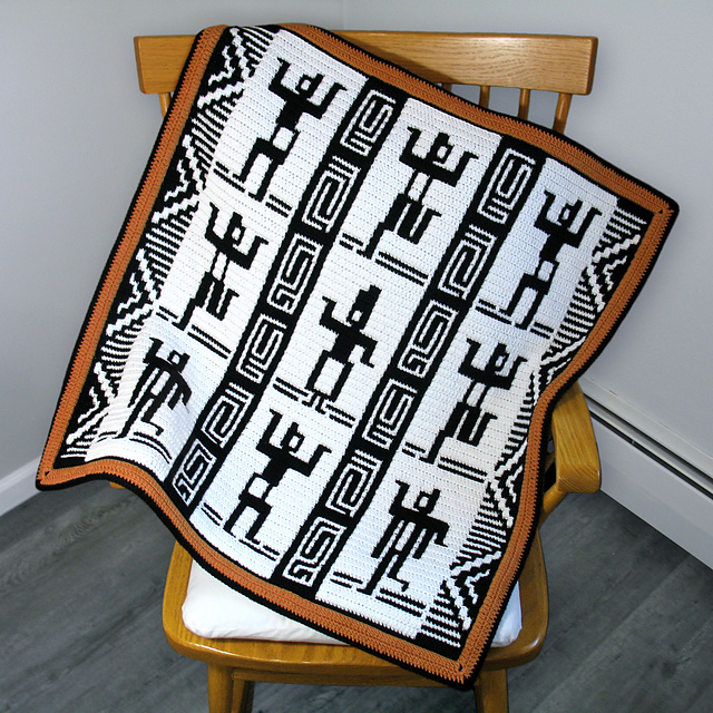 Ravelry: Mosaic Drumbeat Blanket pattern by Elizabeth Ragsdale