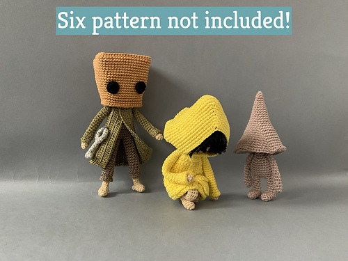 Ravelry: Little Nightmares Mono and Nome pattern by ElizettaCrafts