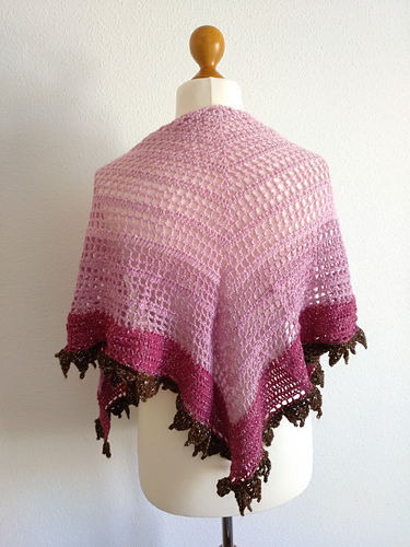 Ravelry: Cherry Sundae Shawl pattern by Elisabeth Davis de Herraiz