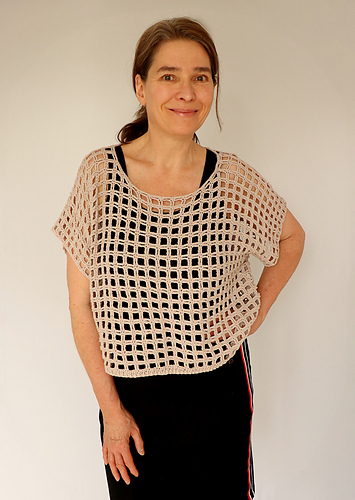 Ravelry: Top "Square Dance" pattern by Elke Eder Design