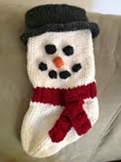 Ravelry: Snowman Stocking pattern by Ellon Dougan