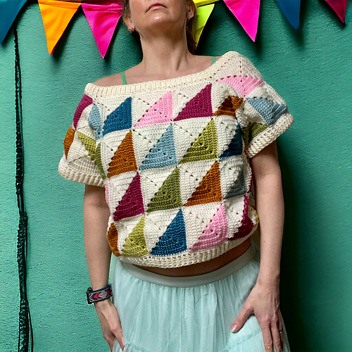 Ravelry: Better Half Patchwork Top pattern by Emilia Ansell