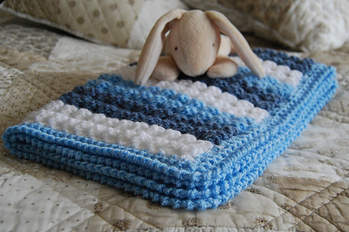 Ravelry: Bobble Pram Blanket pattern by Mary J Stephens