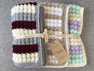 Ravelry: Bobble Pram Blanket pattern by Mary J Stephens