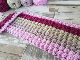 Ravelry: Bobble Pram Blanket pattern by Mary J Stephens