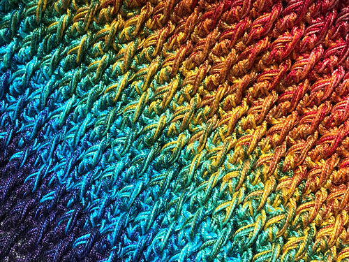 Ravelry: Alpine Rainbow Blanket pattern by Emma Garside