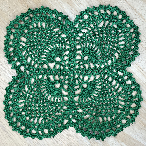 Ravelry: Four Leaf Clover Doily pattern by Emma Garside
