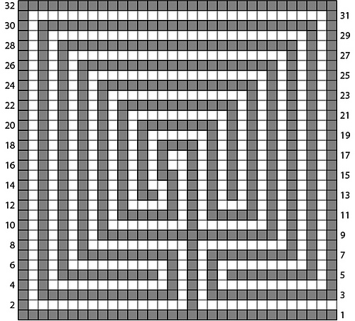 Ravelry: Chi Rho Labyrinth Doily pattern by Emma Garside