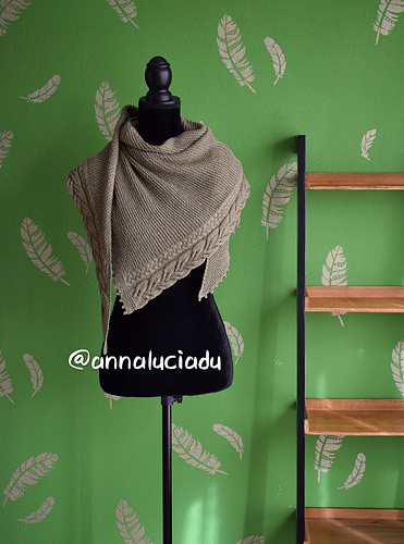Ravelry: Emma First Cable Shawl pattern by Emma Du