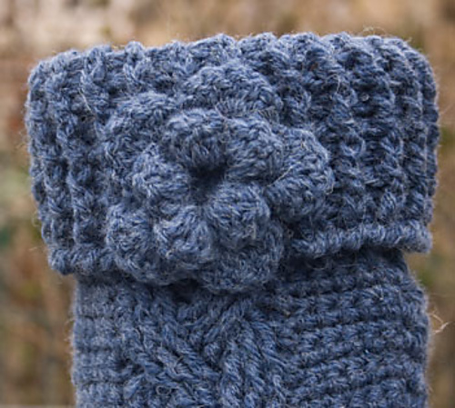 Ravelry: Aran Slipper Boots pattern by Helen Free