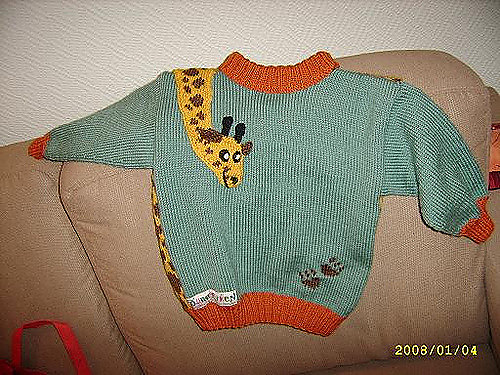 Ravelry: Dyreparken giraffe sweater pattern by Kari Haugen
