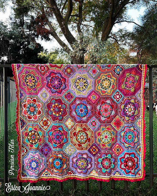 Ravelry: EricaJoannie's My Persian Tiles Blanket