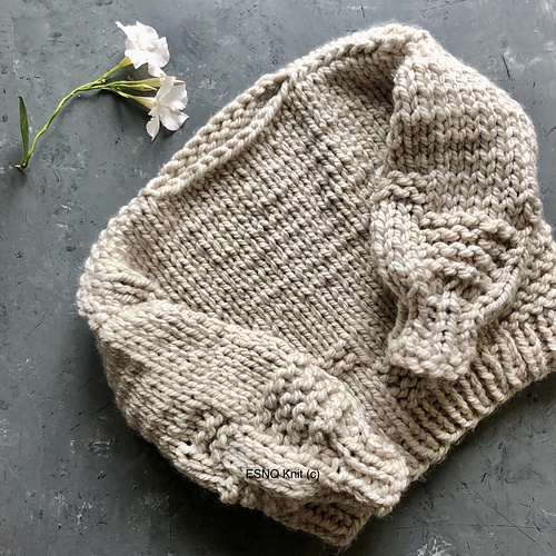 Ravelry: Lily chunky short sweater pattern by Julia Piro