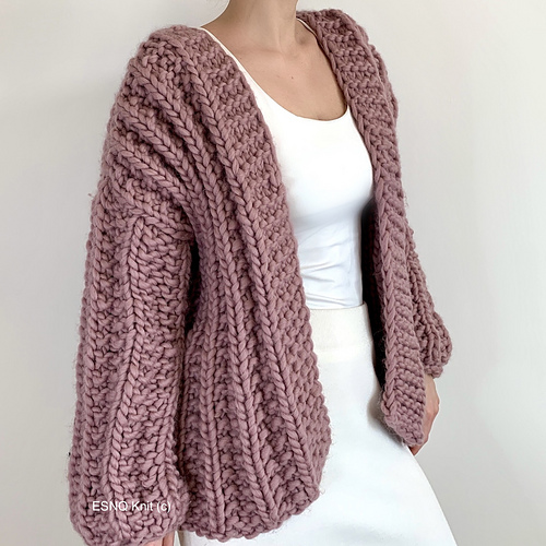 Ravelry: Rib knit cardigan Heather pattern by Julia Piro