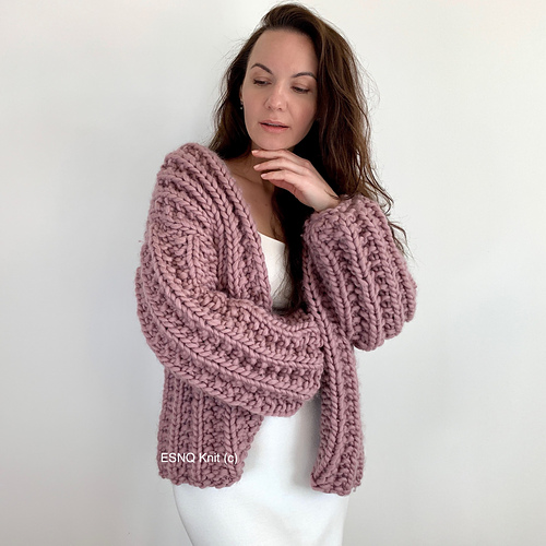 Ravelry: Rib knit cardigan Heather pattern by Julia Piro