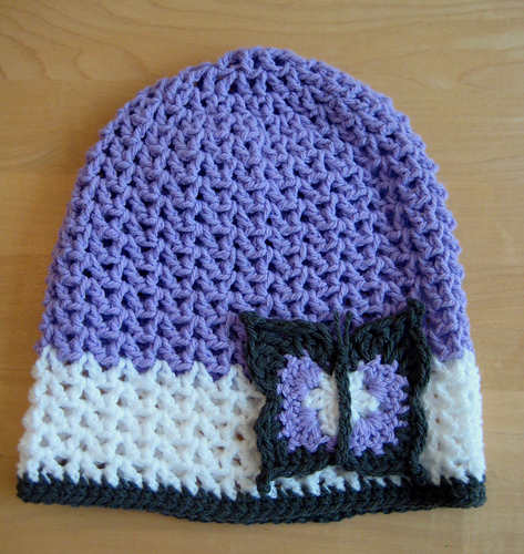 Ravelry: Slouchy Butterfly Hat pattern by Esther Chandler