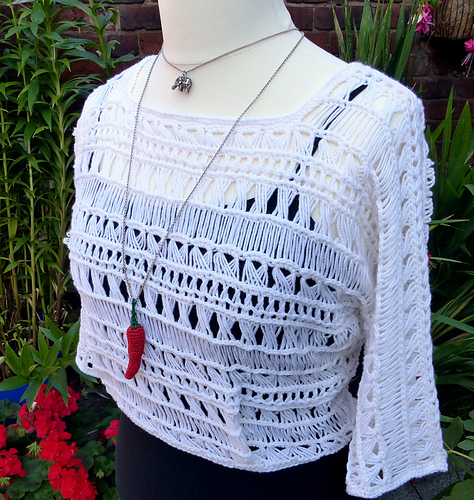 Ravelry: Indian Summer Lace Top pattern by Esther Chandler