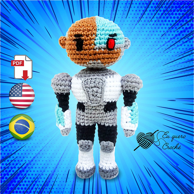 Ravelry: Cyborg TT Toy Art pattern by Adriana Gori