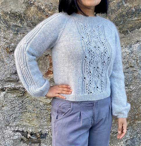 Ravelry: Sweet Poppy Pullover pattern by Jennifer Owens