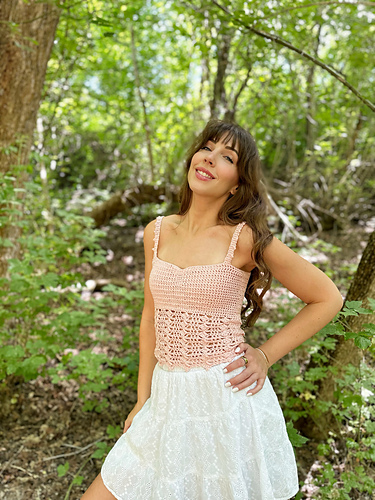 Ravelry: The Summer Blush Tank pattern by Rachel Misner