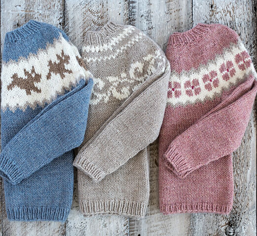 Ravelry: Dog Yoke Baby Sweater pattern by Claudia Quintanilla - EweKnit ...