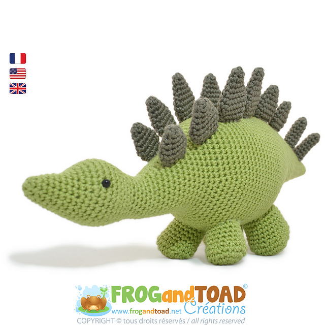 Ravelry: Dinosaur Stegosaurus pattern by FROGandTOAD Créations