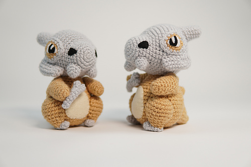 Finished up this pattern for this little Cubone! Free pattern in ...