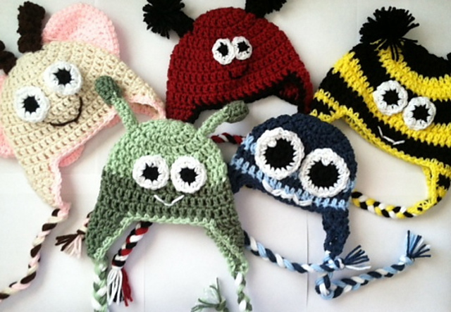 Ravelry: Going Buggy Insect Hats pattern by Family Bugs