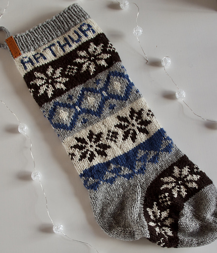 Ravelry: Nordic Night Christmas Stocking pattern by Randi Hjelm Debes