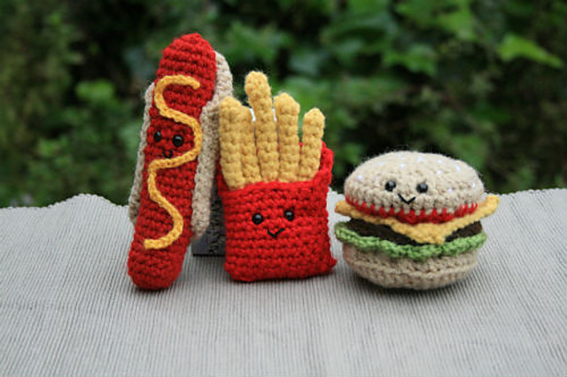 Ravelry: Amigurumi-Fast Food Trio pattern by You Cute