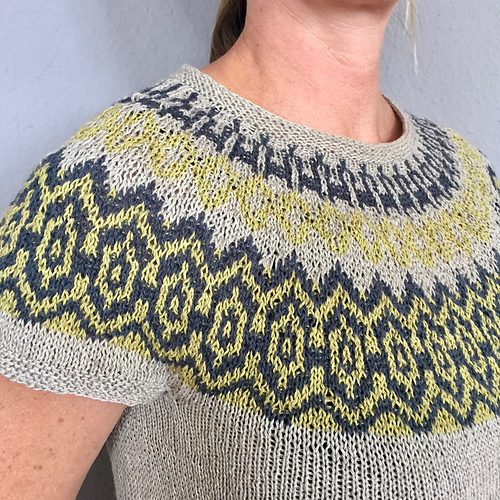 Ravelry: Bjørk Icelandic Summer Top pattern by Katrine Hannibal at Önling