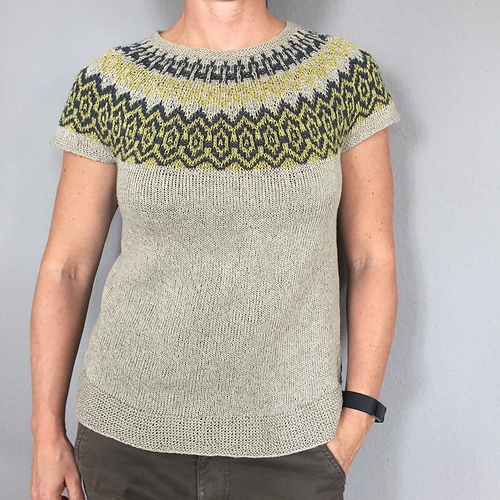 Ravelry: Bjørk Icelandic Summer Top pattern by Katrine Hannibal at Önling