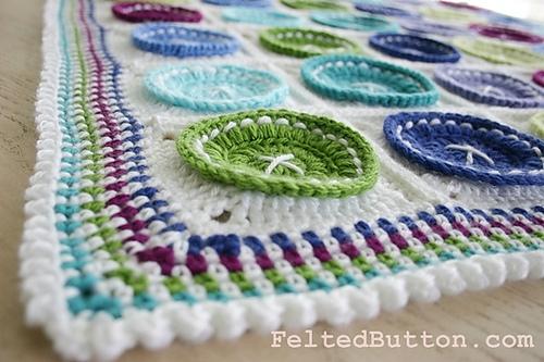 Ravelry: Bright as a Button Blanket pattern by Susan Carlson