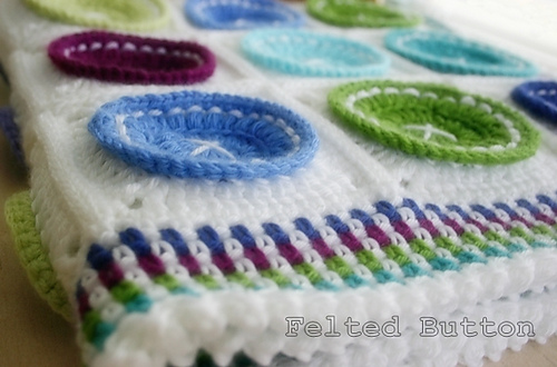 Ravelry: Bright as a Button Blanket pattern by Susan Carlson