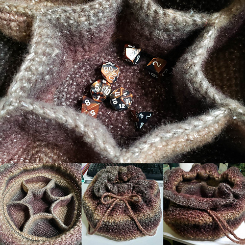 Ravelry: Large Divided Dice Bag pattern by Michelle Hall