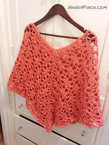 Ravelry: Flower Stitch Poncho pattern by Fi Potts