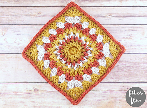 Ravelry: Autumn Moon Square pattern by Fiber Flux / Jennifer Dickerson