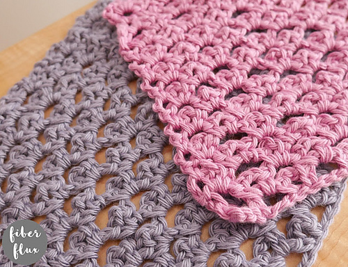 Ravelry: Wisteria Lace Dishcloth pattern by Fiber Flux / Jennifer Dickerson