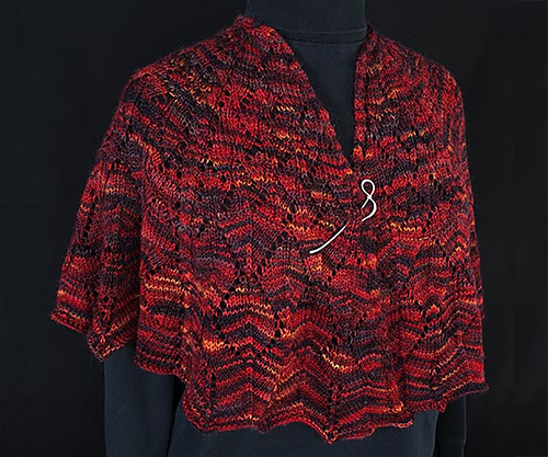 Ravelry: Dragon Wings Shawl pattern by Amy Loberg (FiberWild!)
