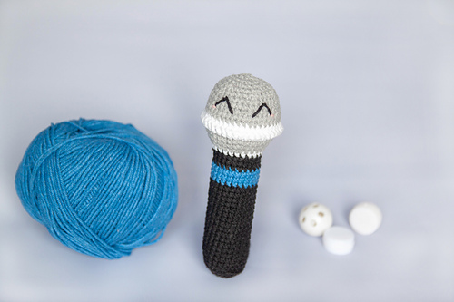 Ravelry: Microphone Rattle Amigurumi pattern by Fibita Marta