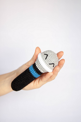 Ravelry: Microphone Rattle Amigurumi pattern by Fibita Marta