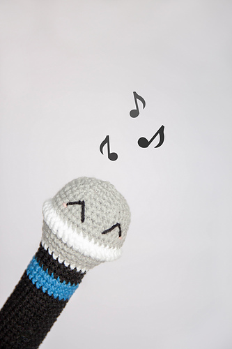 Ravelry: Microphone Rattle Amigurumi pattern by Fibita Marta