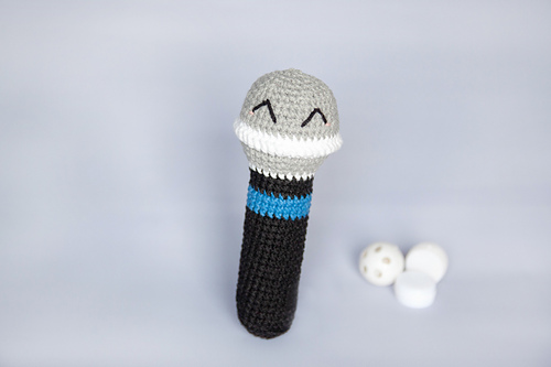 Ravelry: Microphone Rattle Amigurumi pattern by Fibita Marta