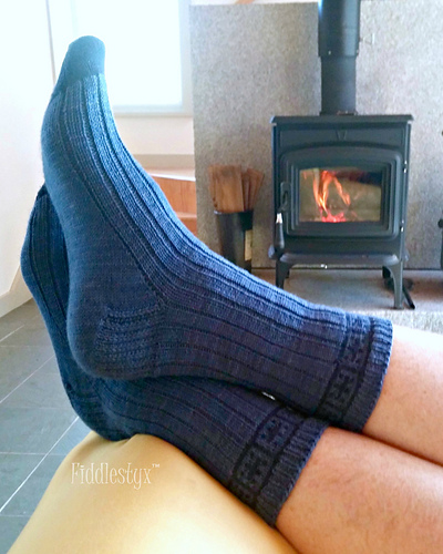 Ravelry: Postage Stamp Socks pattern by Martha Johnson