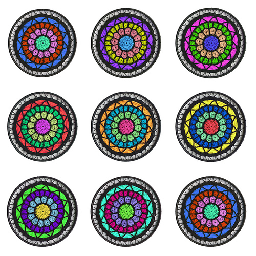 Ravelry: Stained Glass Mandala pattern by Fiona Meade