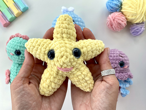 Ravelry: starfish sea animal plush pattern by Julia Kor