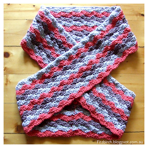 Ravelry: Vintage Shell Wrap pattern by Deborah Birchall