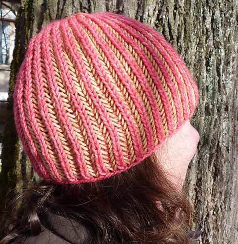 Ravelry: Brioche Recto Verso Hat pattern by LD