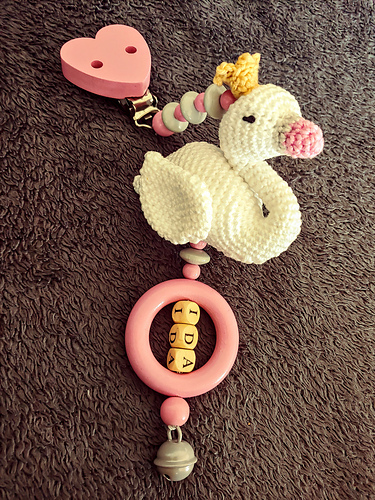 Ravelry: Flying-Needles' Swan stroller toy